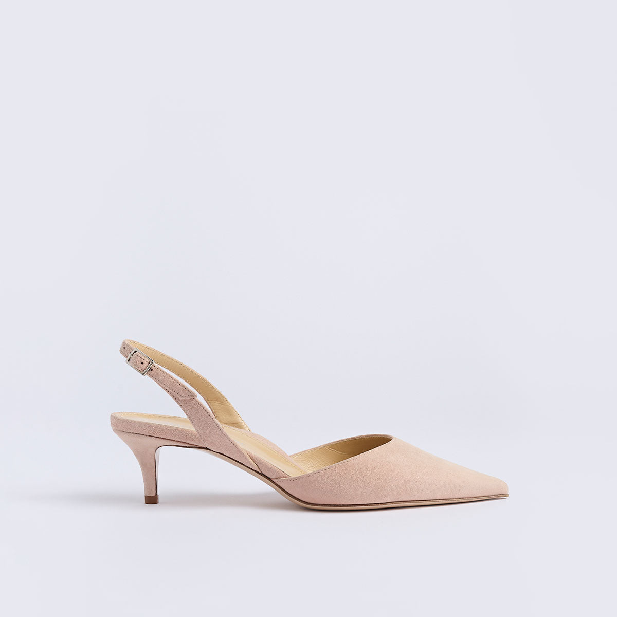 Classic Slingback 45 | Powder Suede – Marion Parke