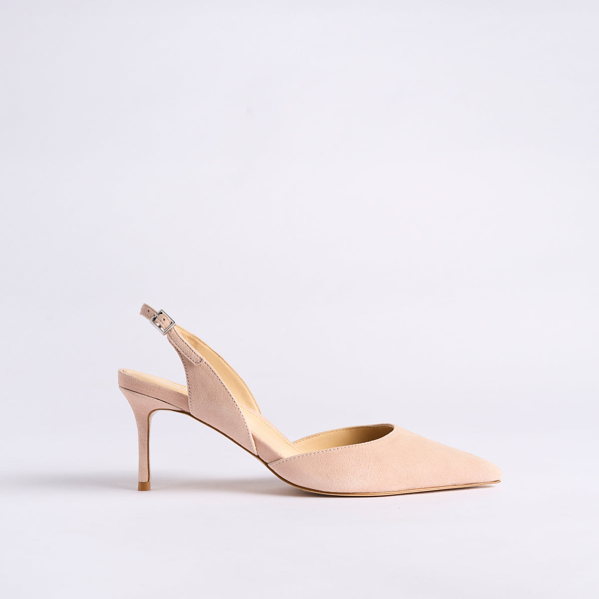 Classic Slingback 70 in Powder Suede | Unrivaled Comfort – Marion Parke